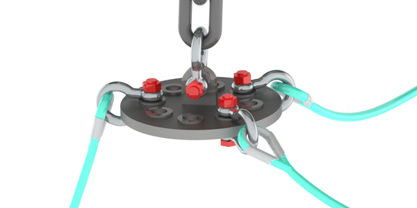 Aquaculture Mooring Connection Plate / Waysail