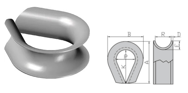 Mooring Rope Thimble, Strong K3 | Waysail