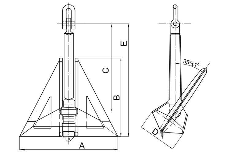 Chinese Supplier Flipper Delta HHP Anchor
